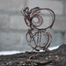 Owl Sculpture Mini Real Wire Wrapped Owl Metal Owl - Etsy
