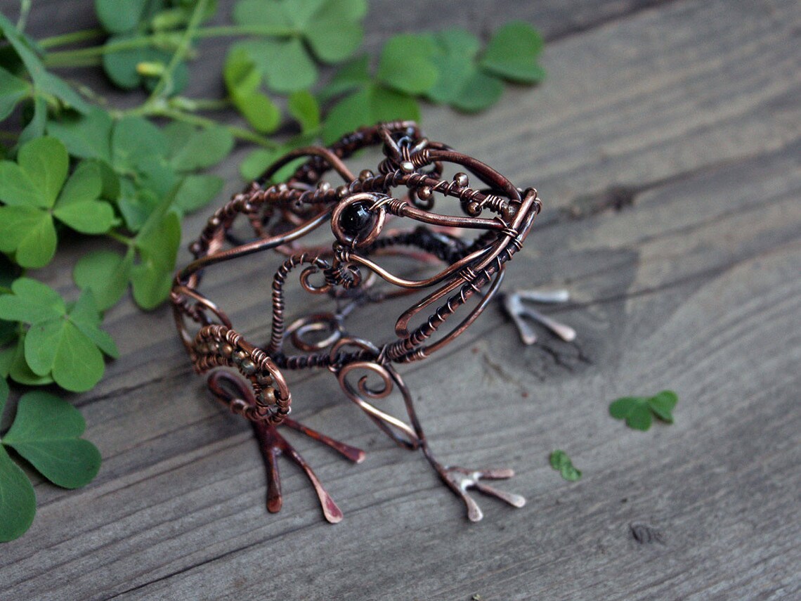 Frog Sculpture Mini Real Wire Wrapped Frog Metal Frog - Etsy