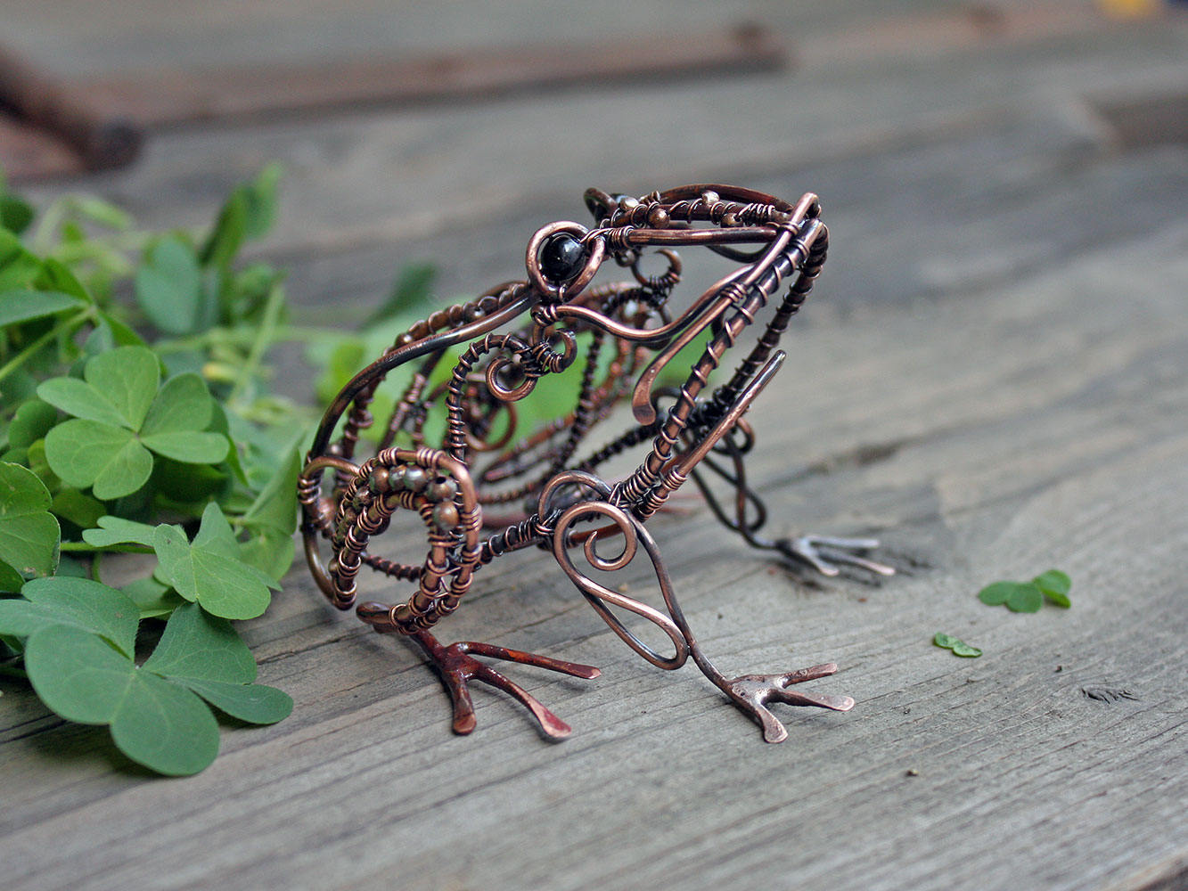 Frog Sculpture Mini Real Wire Wrapped Frog Metal Frog | Etsy