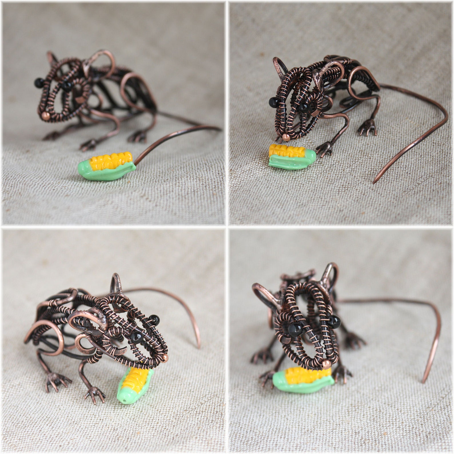 Mouse Sculpture - Mini Real Wire Wrapped Mouse - Metal Mouse - Etsy Canada