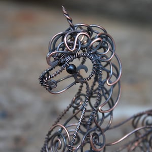 Unicorn Sculpture - Mini Real Wire Wrapped Unicorn- Metal Unicorn - Etsy