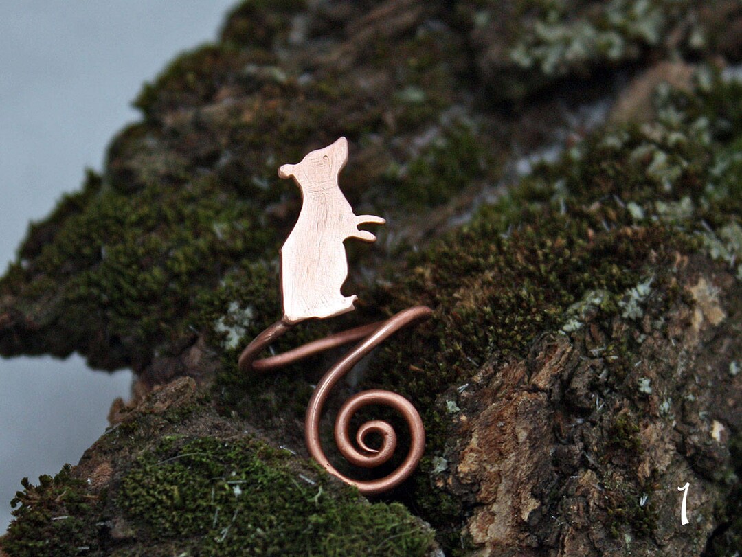 Rat's Ring - Mouse's Ring - Animal Ring - Rat's Lover Ring - Small ...