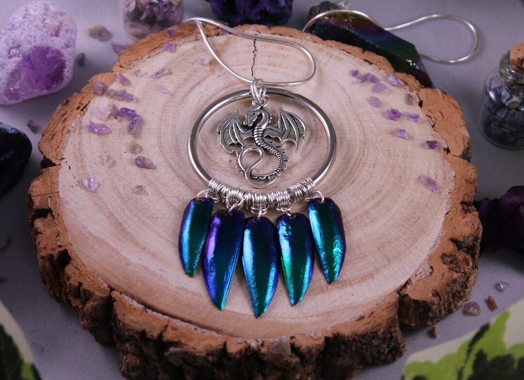 Ice Dragon Necklace - Etsy