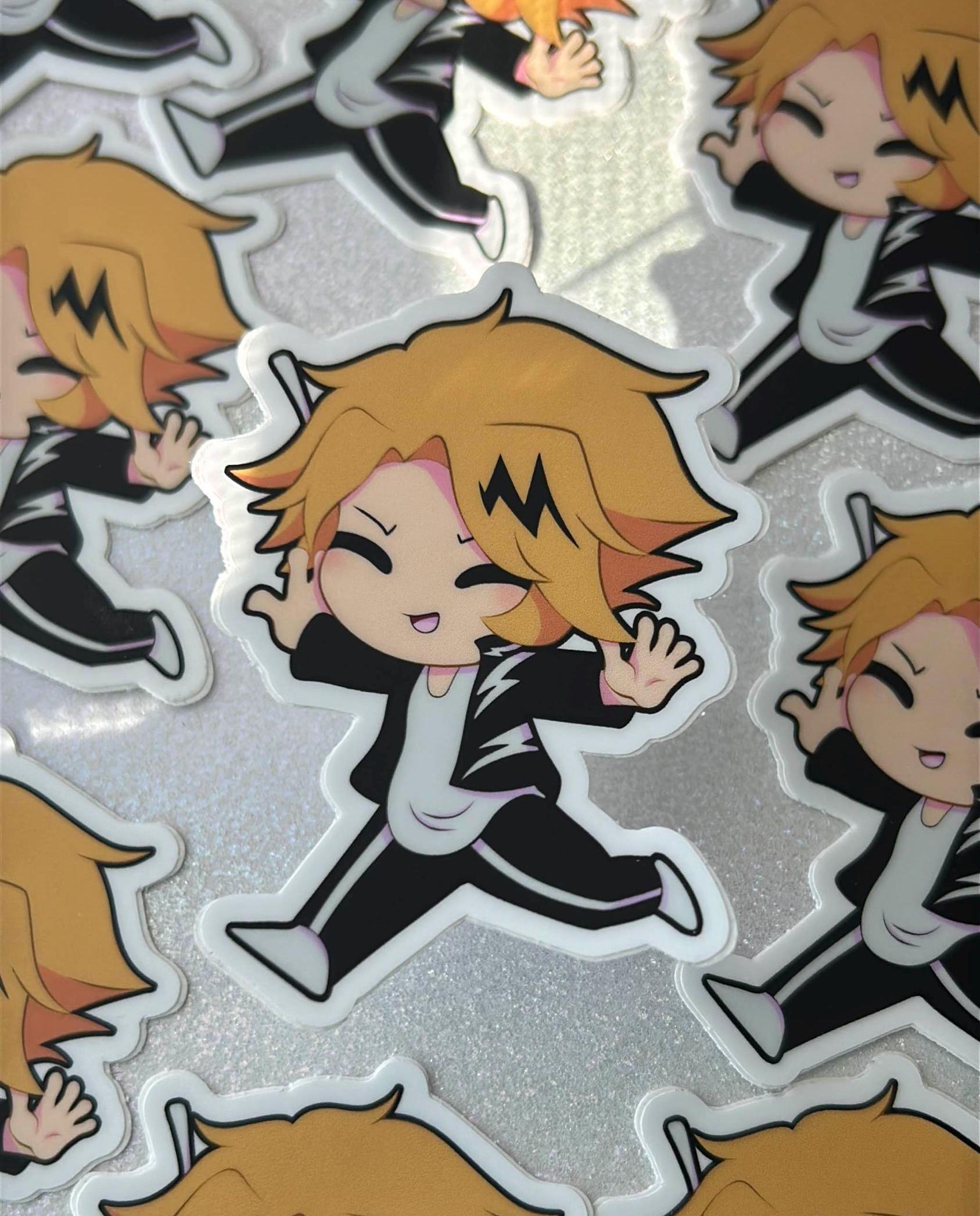 Denki Kaminari Sticker | My Hero Academia Anime Decal | Waterproof MHA ...