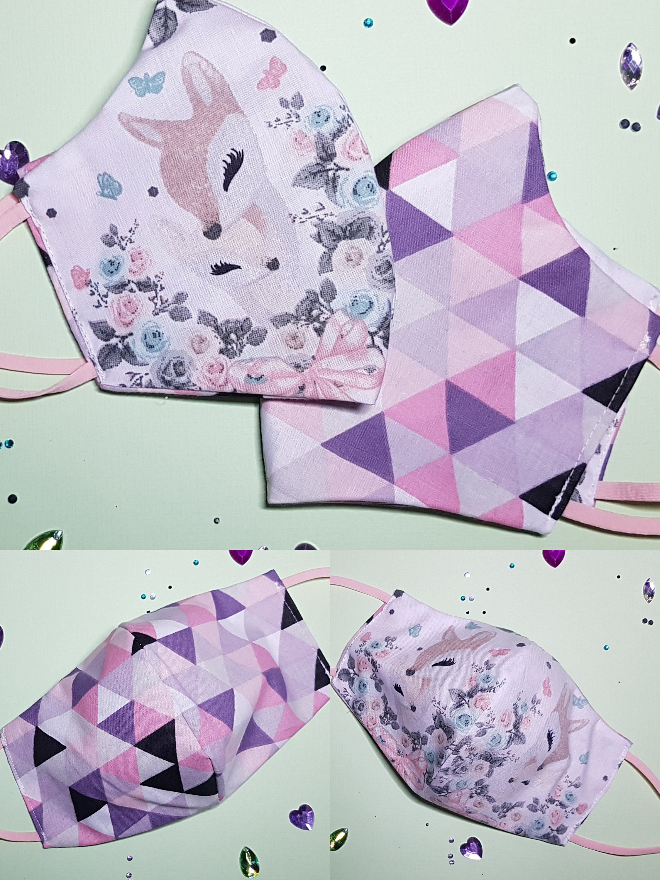 Spring Doe Reversible Face Mask - Etsy.de