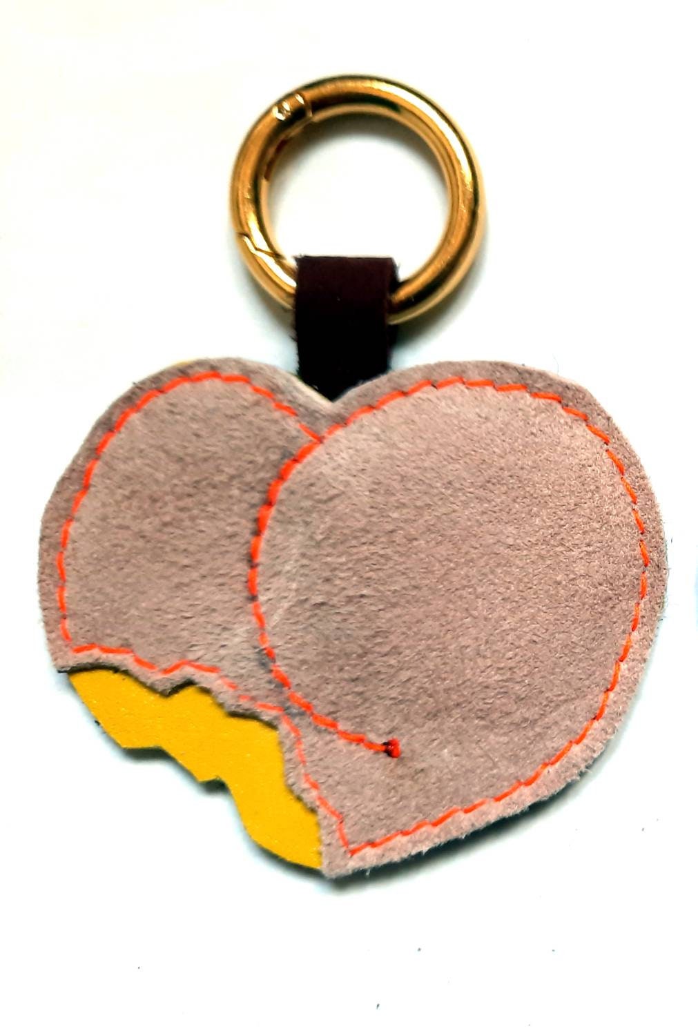 Leder Schlüsselanhänger Pfirsich Po / Butt | Etsy
