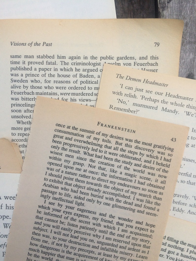 25 Page Vintage Horror Halloween Book Pages Ephemera Paper - Etsy