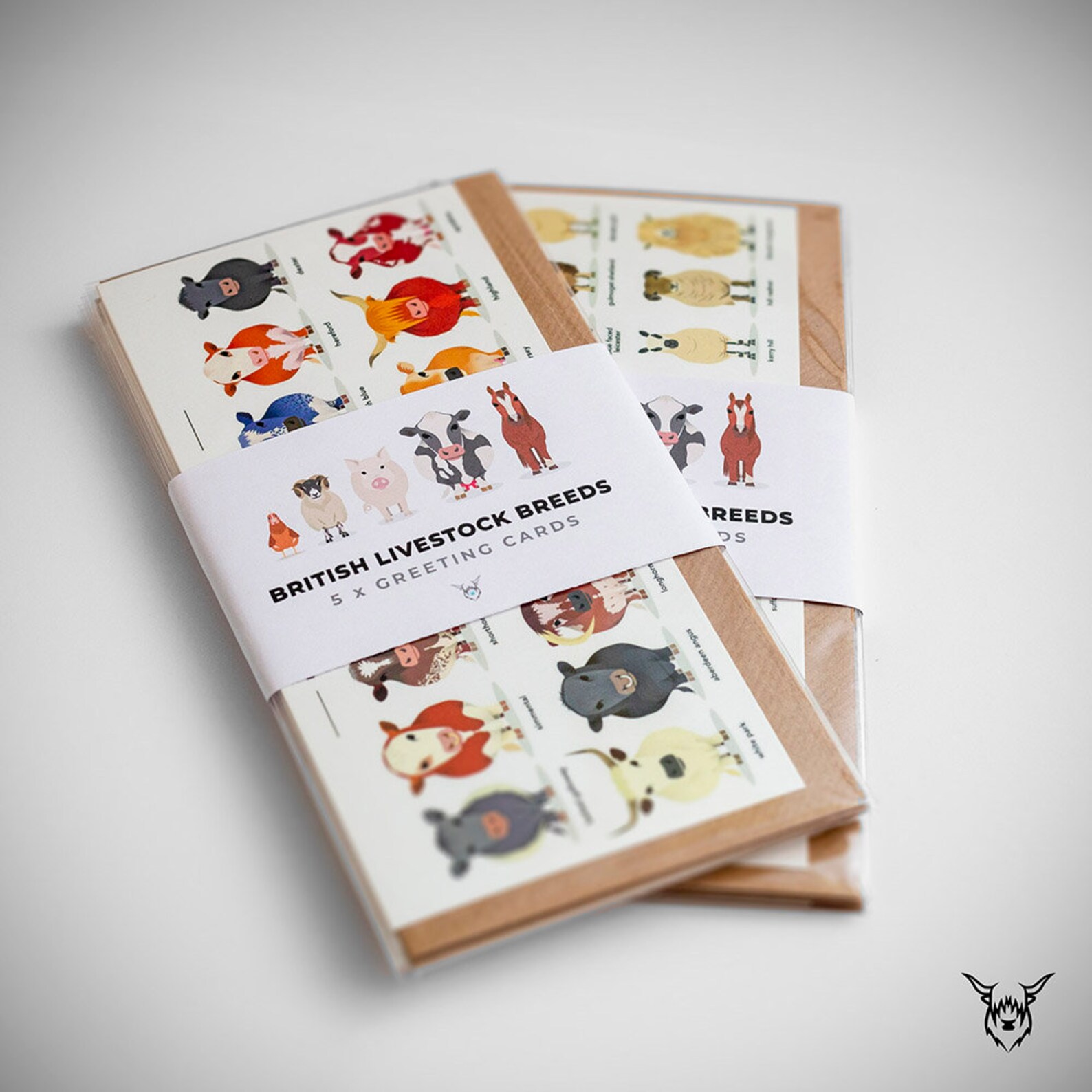 Farm Animal Greeting Cards Pack of 5 Cards Farm Animal - Etsy