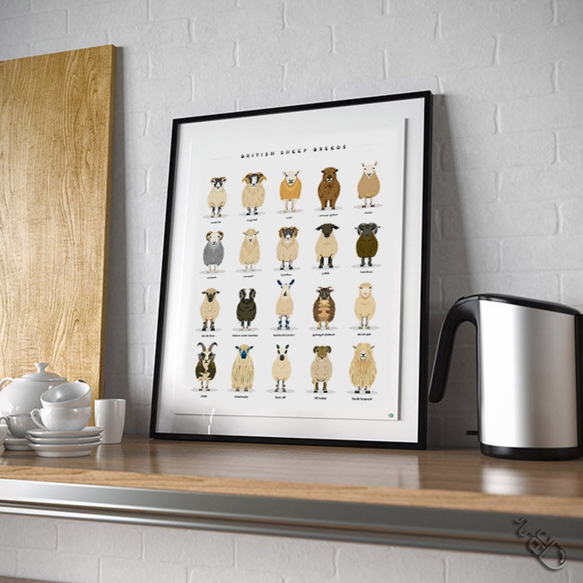 British Sheep Breeds Print Sheep Print Sheep Breeds Poster - Etsy