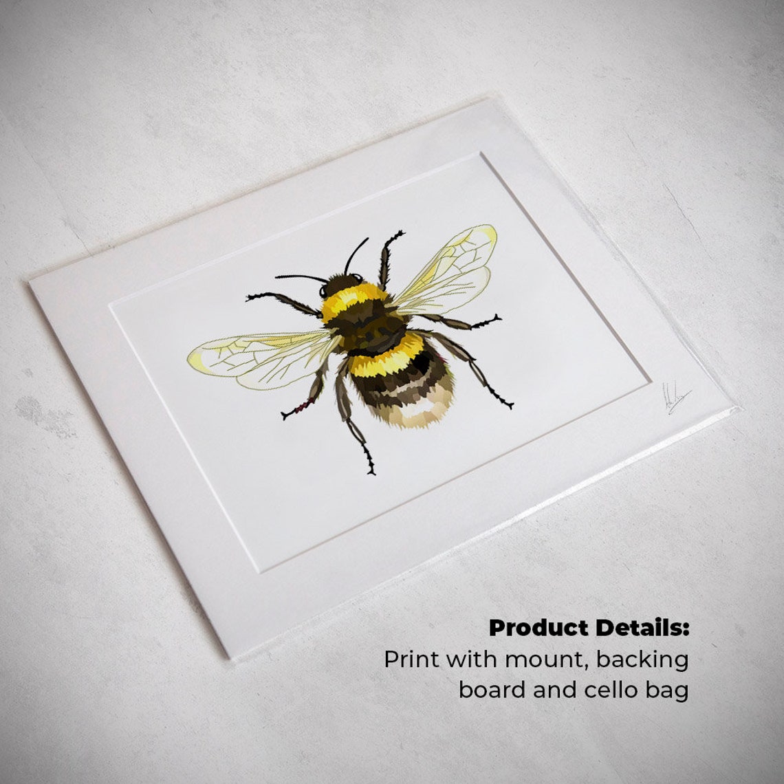 Honey Bee Print - Bee Painting - Bee Art - Bee Illustration - Garden ...