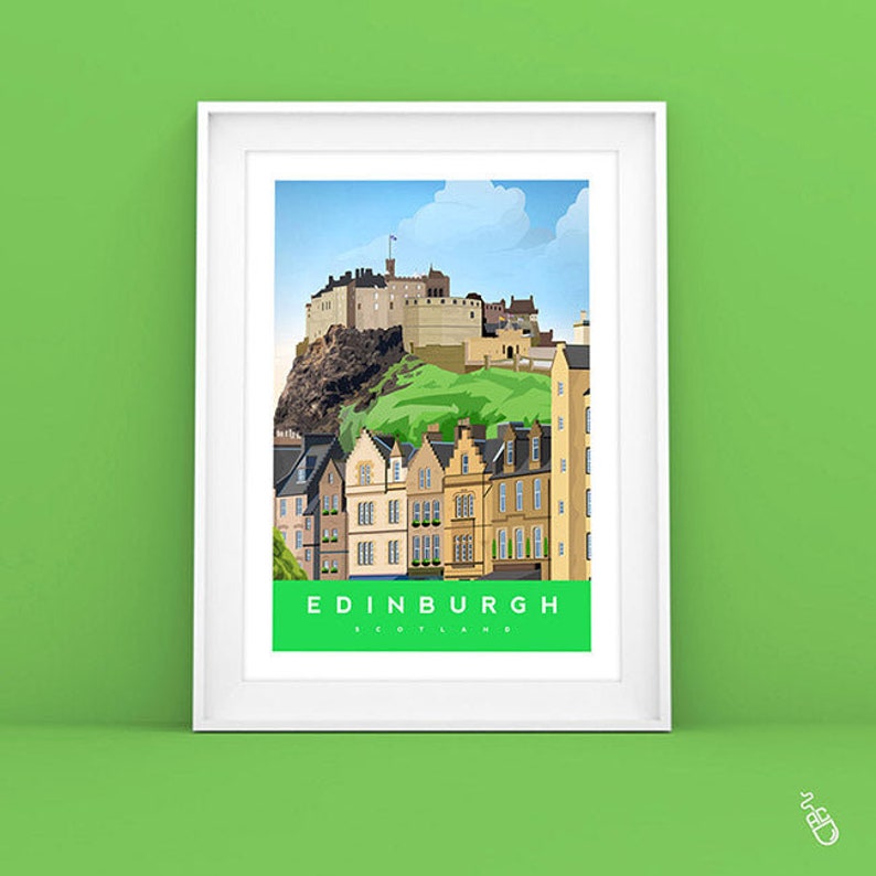 Edinburgh Castle - Edinburgh Art Print - Edinburgh Art - Edinburgh ...