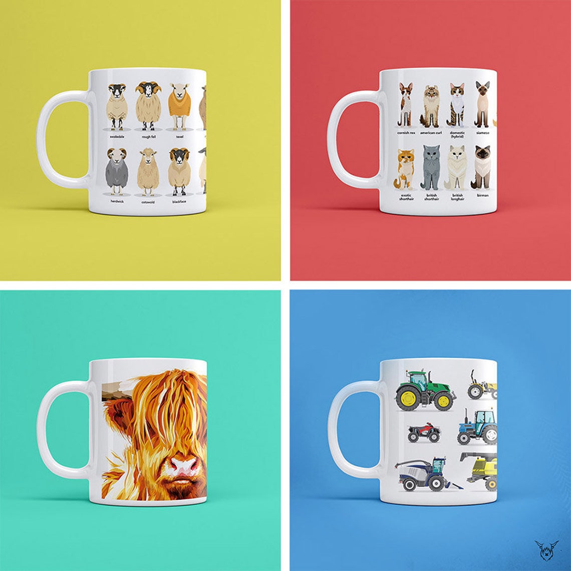 Farm Vehicles Mug Tractor Mug Farmer Mug Tractors Coffee | Etsy UK