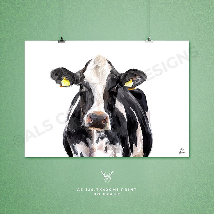 Holstein Cow Face Painting