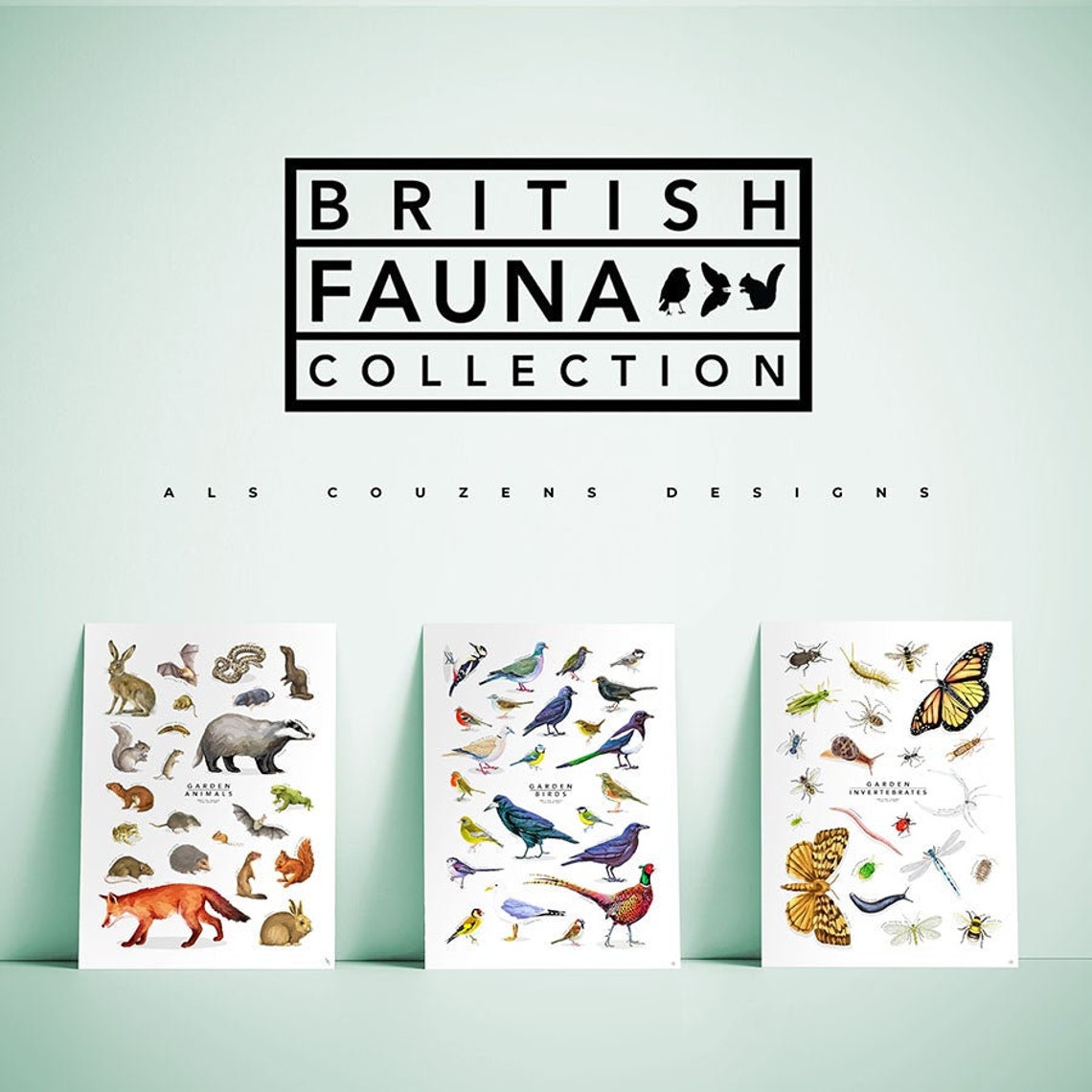 British Garden Insect Art Insect Print Insect Poster - Etsy UK