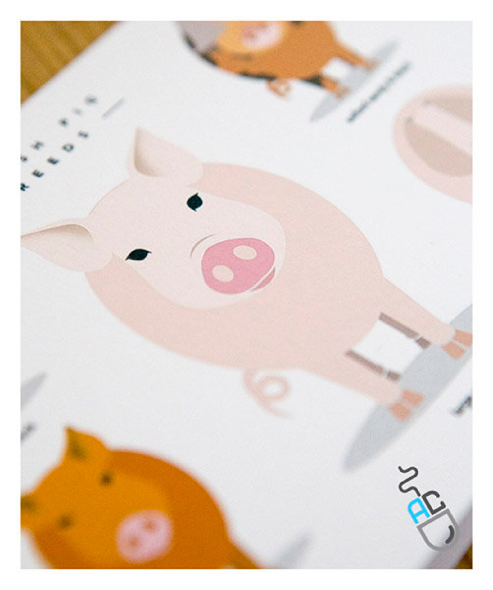 Farm Animal Greeting Cards Pack of 5 Cards Farm Animal | Etsy