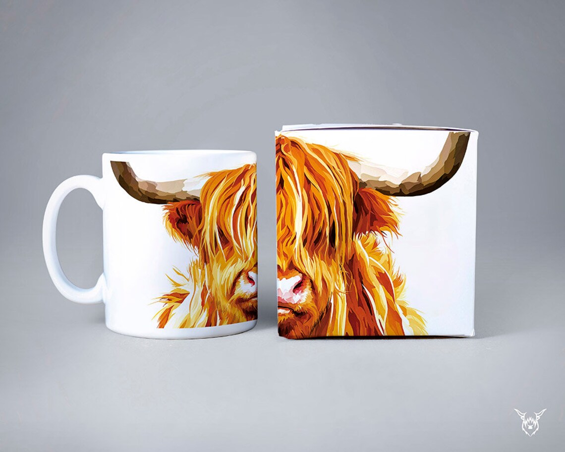 Highland Cow Mug Highland Cow Gift Cow Mug Cow Gift - Etsy
