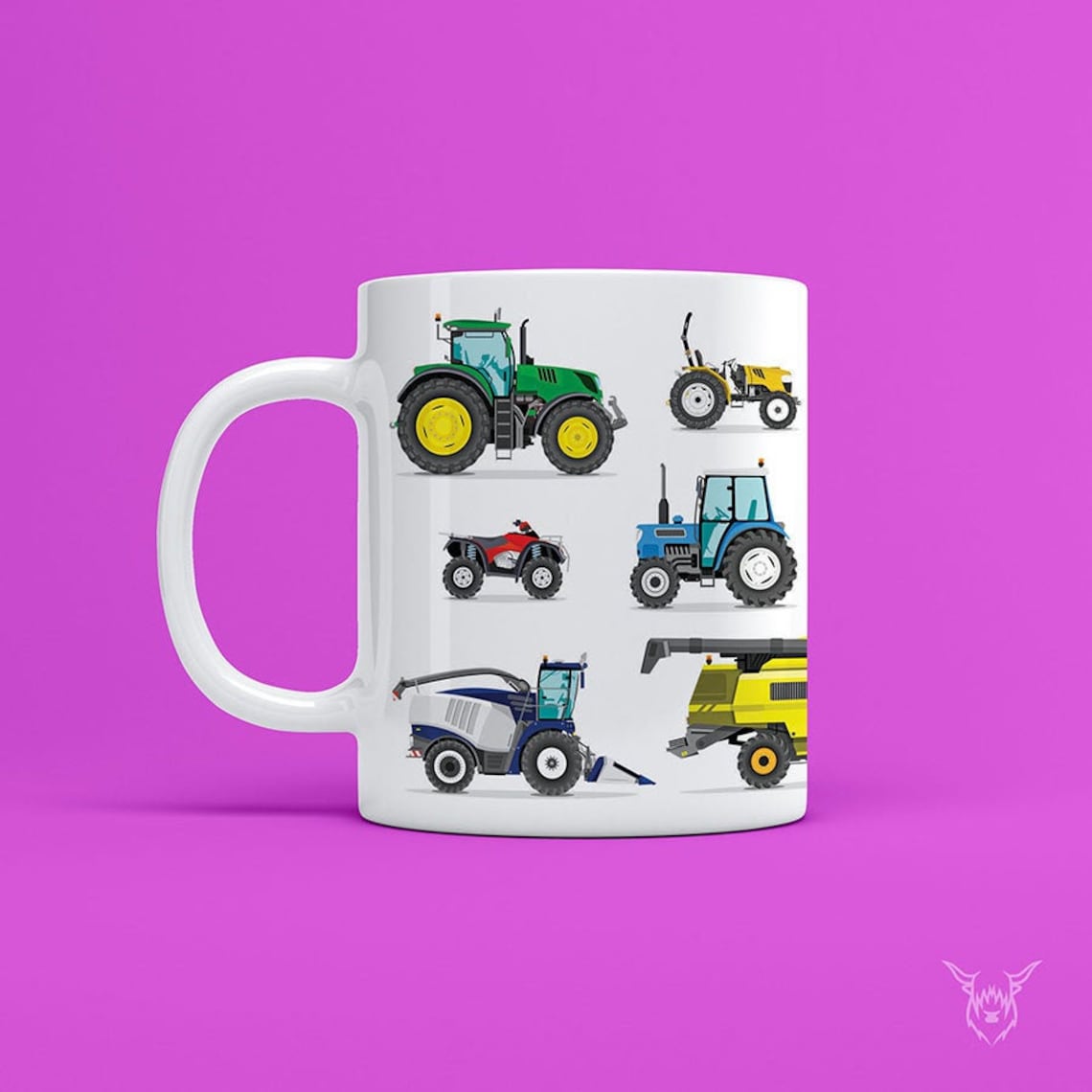 Farm Vehicles Mug Tractor Mug Farmer Mug Tractors Coffee | Etsy UK