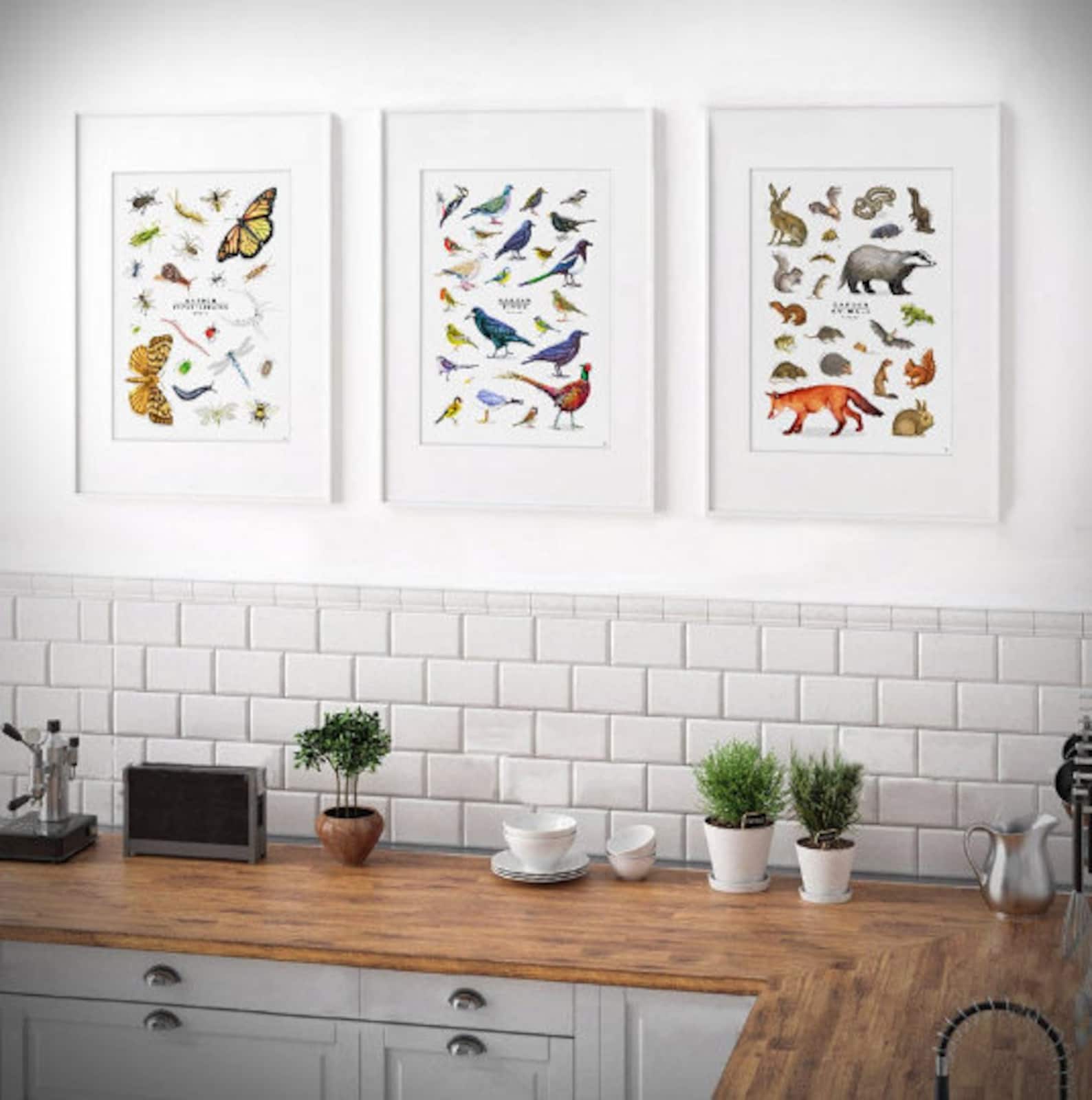 British Birds Print British Wildlife Bird Poster Bird Print Wildlife ...