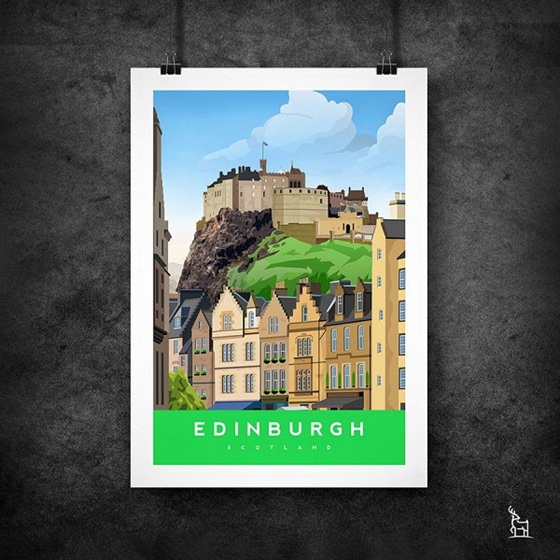 Edinburgh Castle - Edinburgh Art Print - Edinburgh Art - Edinburgh ...