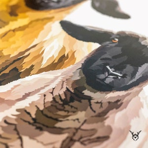 Suffolk Sheep Painting - Suffolk Sheep Art Print - Sheep Print ...