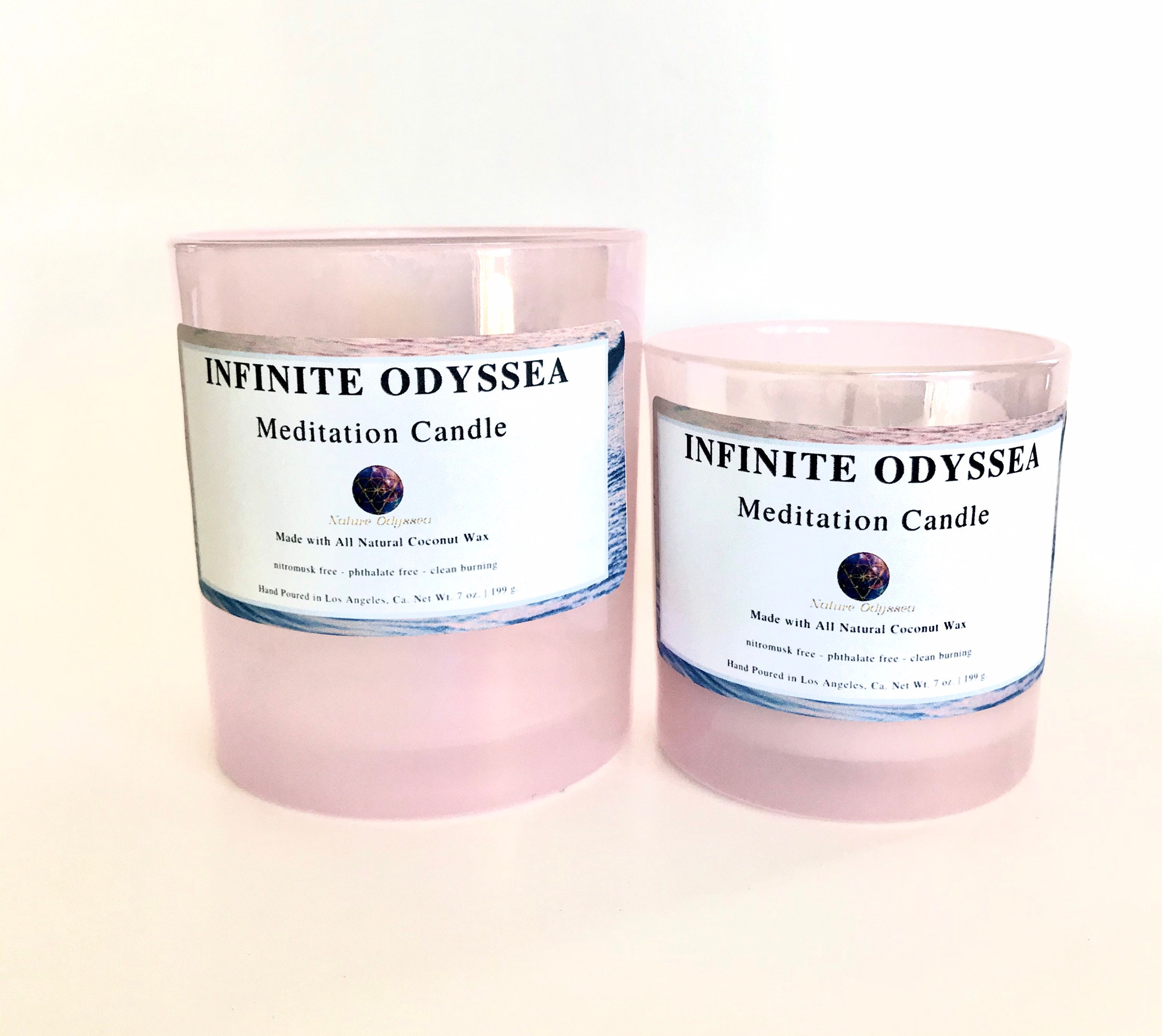 Infinite Odyssea Handmade Meditation Candle, Coconut & Soy Wax Blend ...