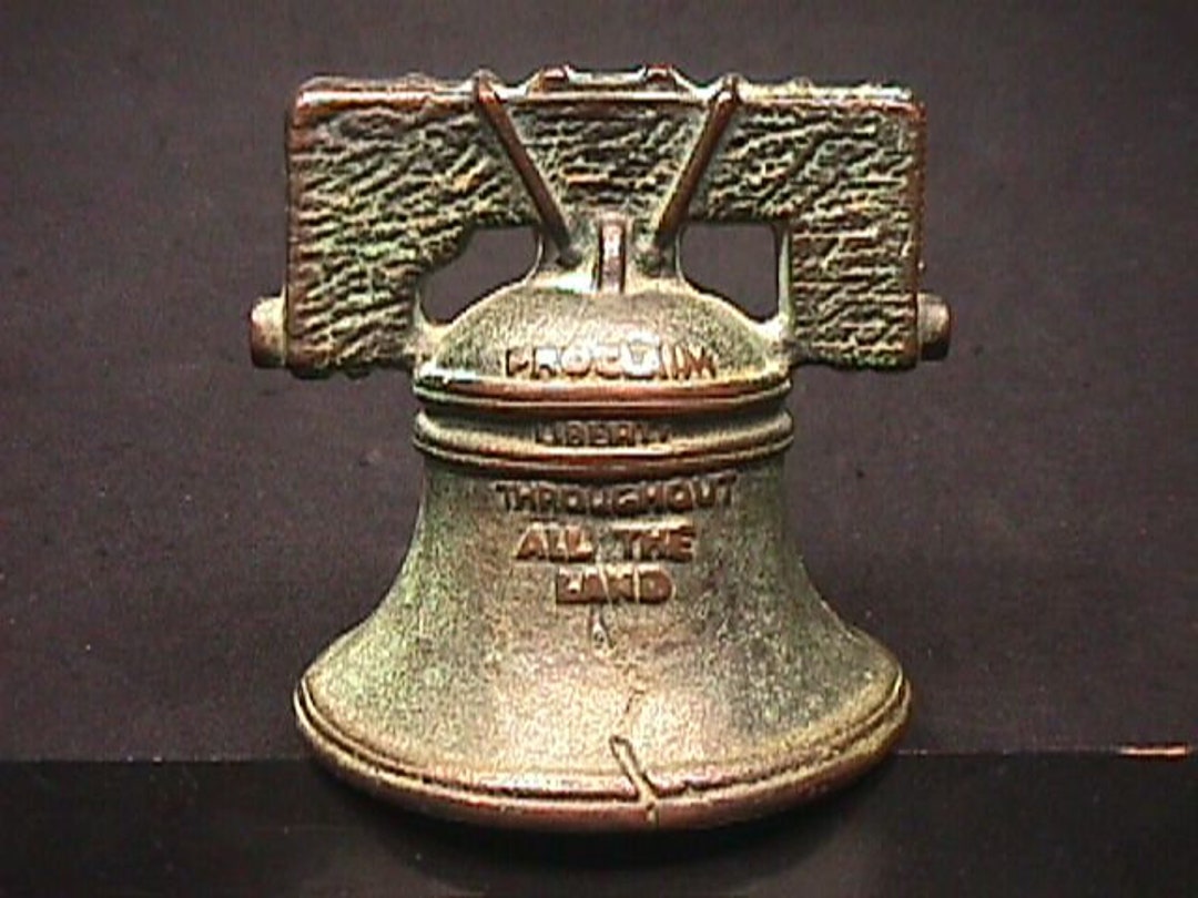 An Antique Cast Iron Liberty Bell Bank Ready to Be Used or - Etsy