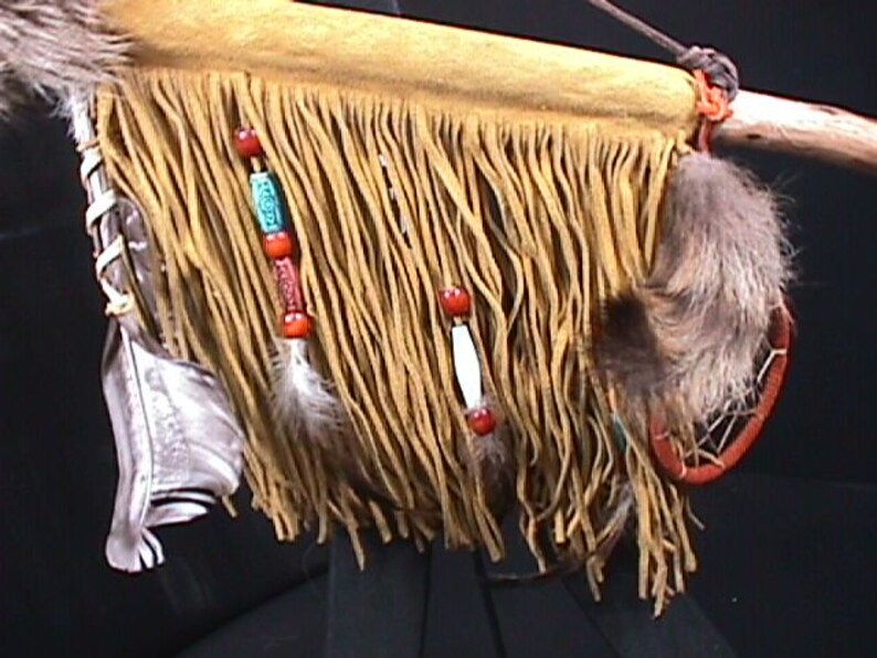 A Vintage Raccoon Head Native American Indian Dance Stick - Etsy