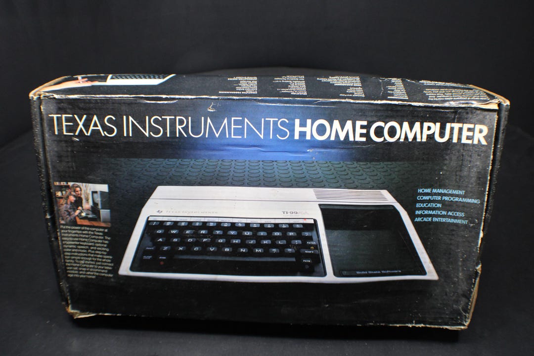 A Vintage 1982 Texas Instruments Model TI-99/4A Home Computer Complete ...