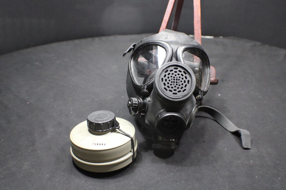 A Military Grand M 17 Gas Mask With a New Canister With It - Etsy