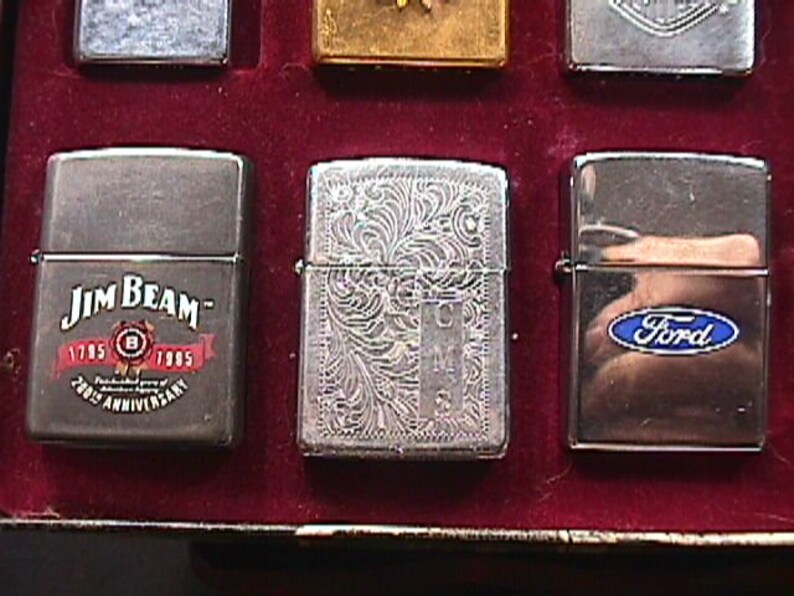 A Vintage Collection of Ten Zippos Cigarette Lighters in a - Etsy