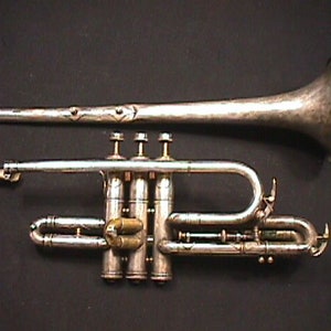 Antique Frank Holton Silver Cornet As-is 8 T - Etsy