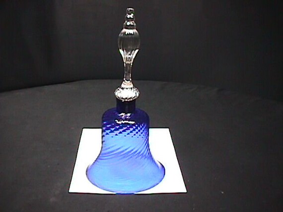 Victorian Wedding Bells ANTIQUE Bristol Blue Victorian Wedding Bell