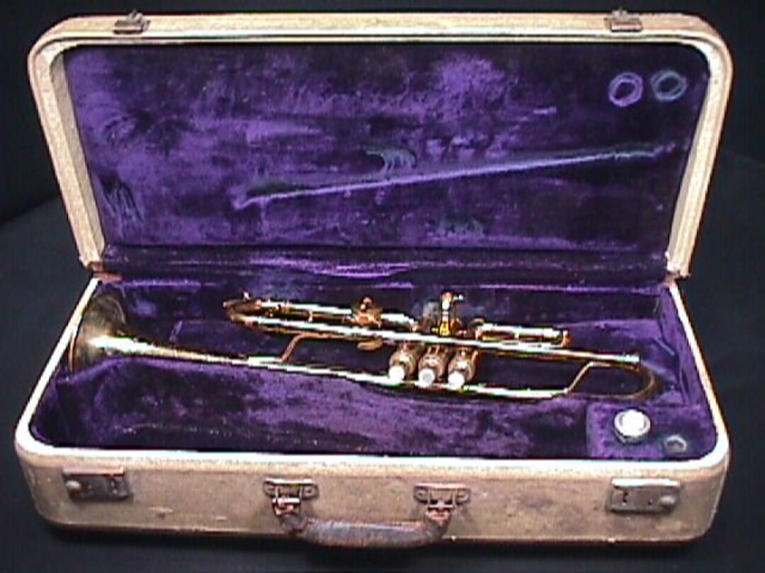 A Buescher Two Key Trumpet in It's Original Case & in Real Nice ...