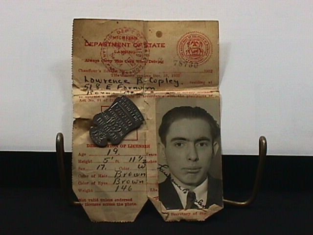 A Vintage 1932 Michigan Chauffeur License along with it's - Etsy Italia