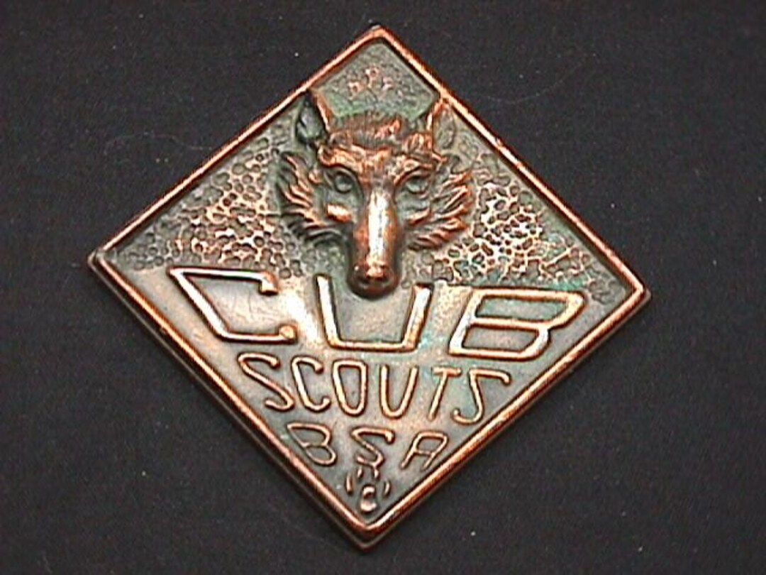 Vintage Solid Copper Cub Scouts of America B.S.A. Paperweight With a ...