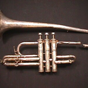 Antique Frank Holton Silver Cornet As-is 8 T - Etsy