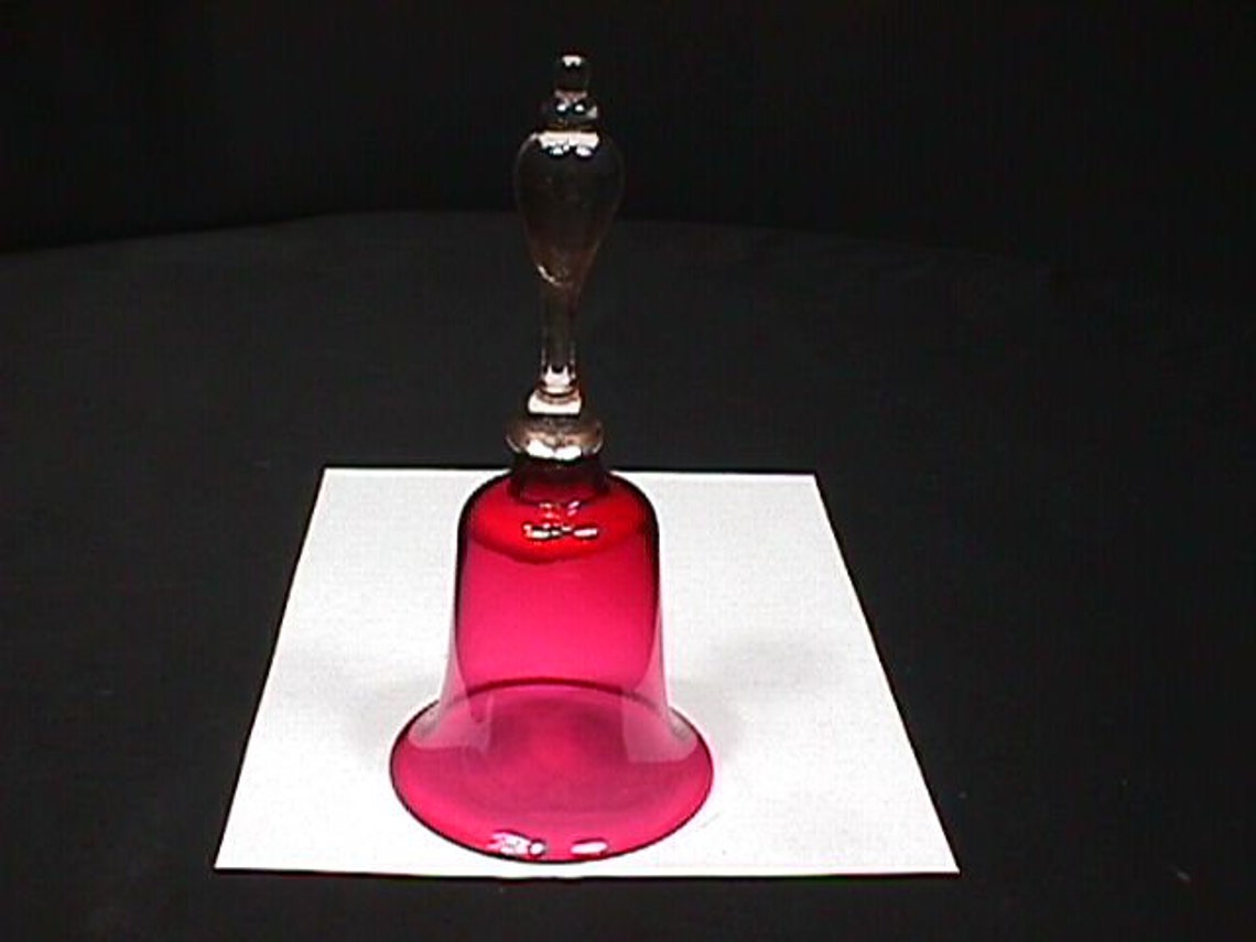 A Beautiful Antique Victorian Large Glass Wedding Bell Made by - Etsy