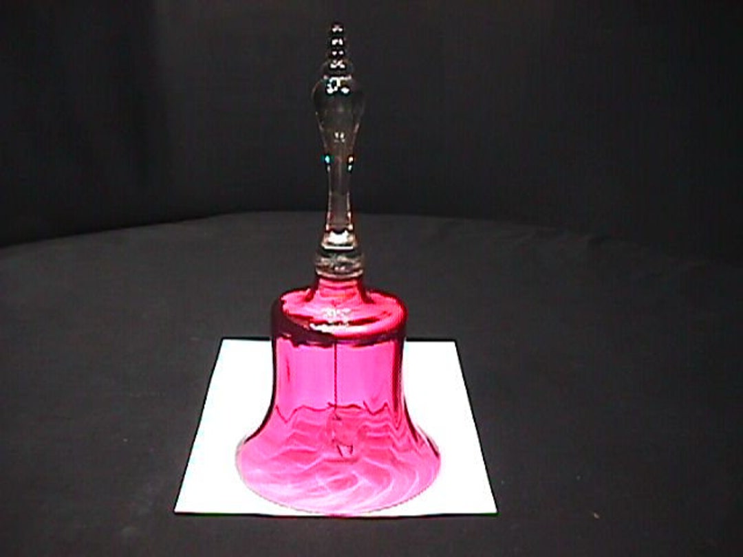 A Beautiful Antique Victorian Large Glass Wedding Bell by - Etsy