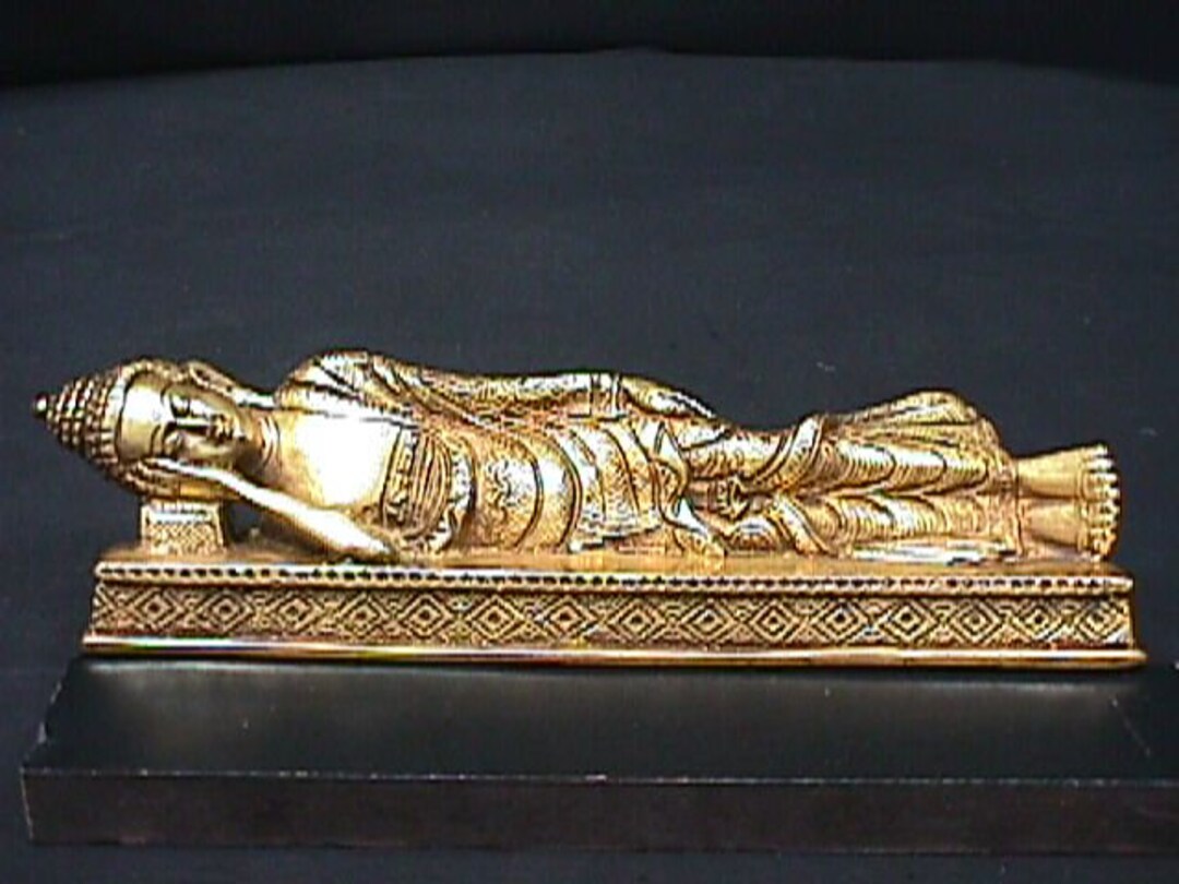 A Vintage Solid Brass Statue of a Lady Lying Down Ready to - Etsy