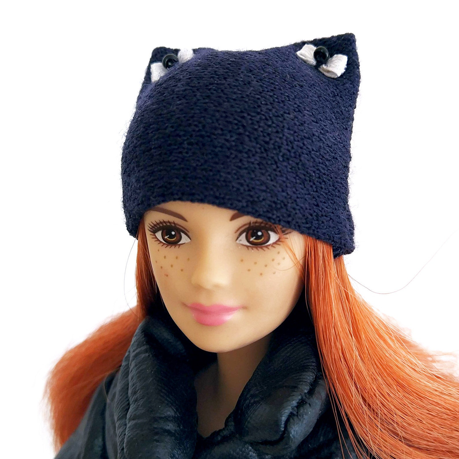 Doll Clothes Pussy Hat Barbie Warm Cap Wwe Accessories Winter Etsy