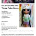 PDF Pattern Knitted Three Color Dress for Dolls. Knitting Tutorial Lol ...