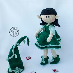 Doll Elf Girl. Elf Pattern. Knitting Pattern. Knitted Round. - Etsy