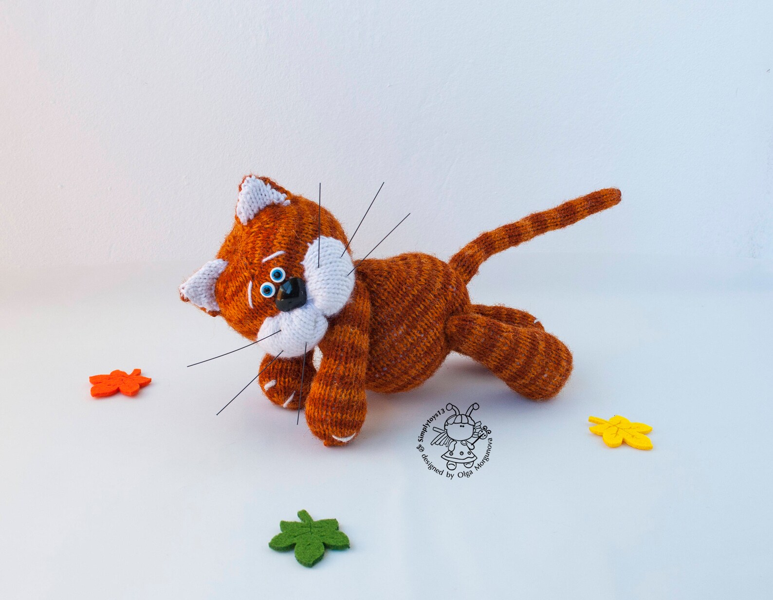 Tiger Cub Knitting Pattern Knitted Round. Amigurumi Tiger. | Etsy