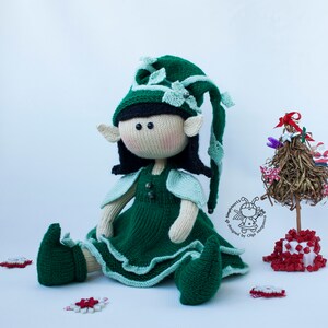 Doll Elf Girl. Elf Pattern. Knitting Pattern. Knitted Round. - Etsy