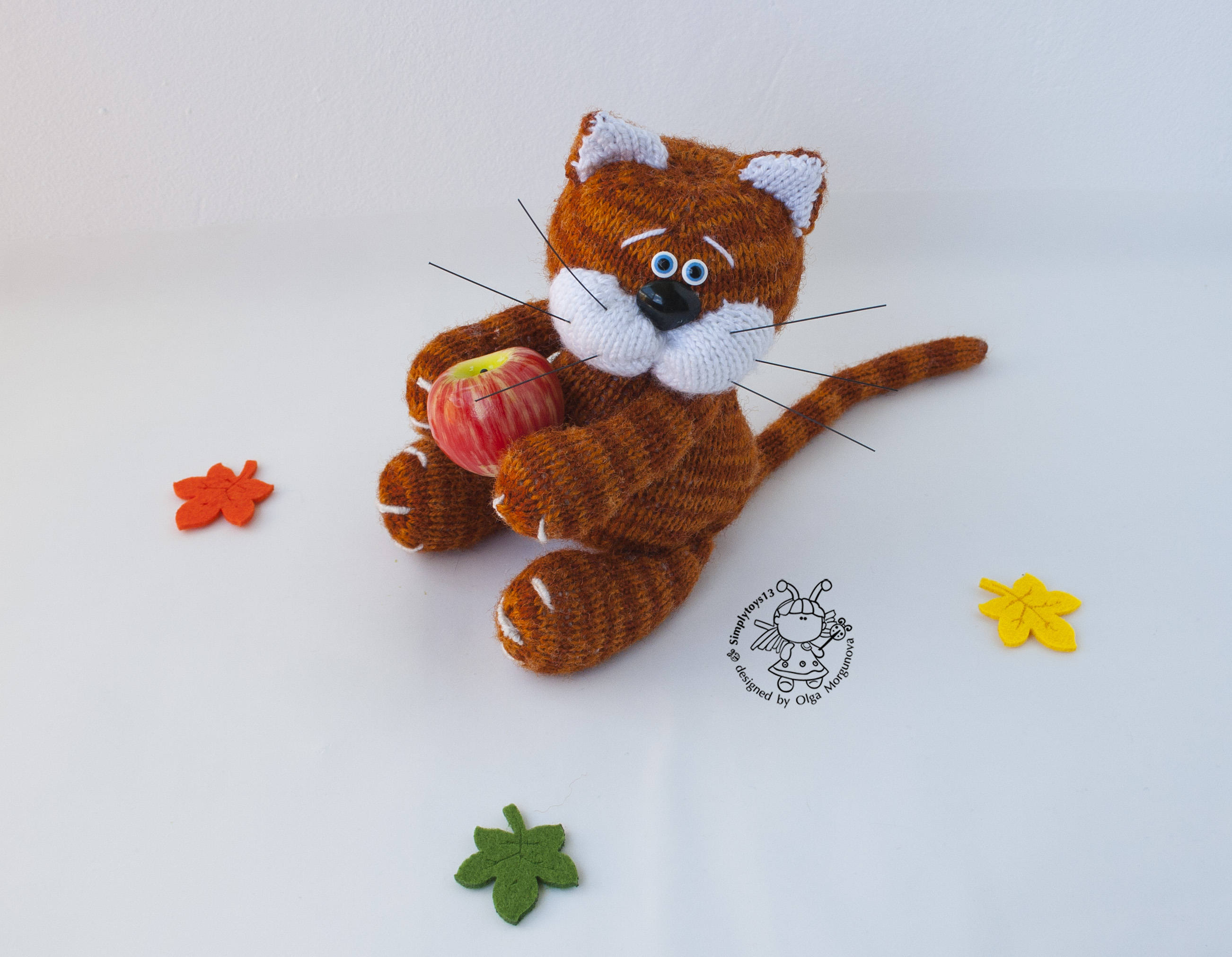Tiger Cub Knitting Pattern Knitted Round. Amigurumi Tiger. | Etsy