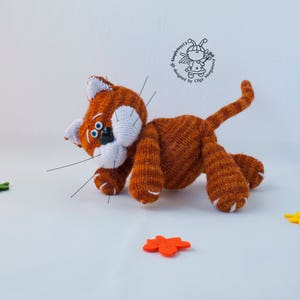 Tiger Cub Knitting Pattern Knitted Round. Amigurumi Tiger. | Etsy