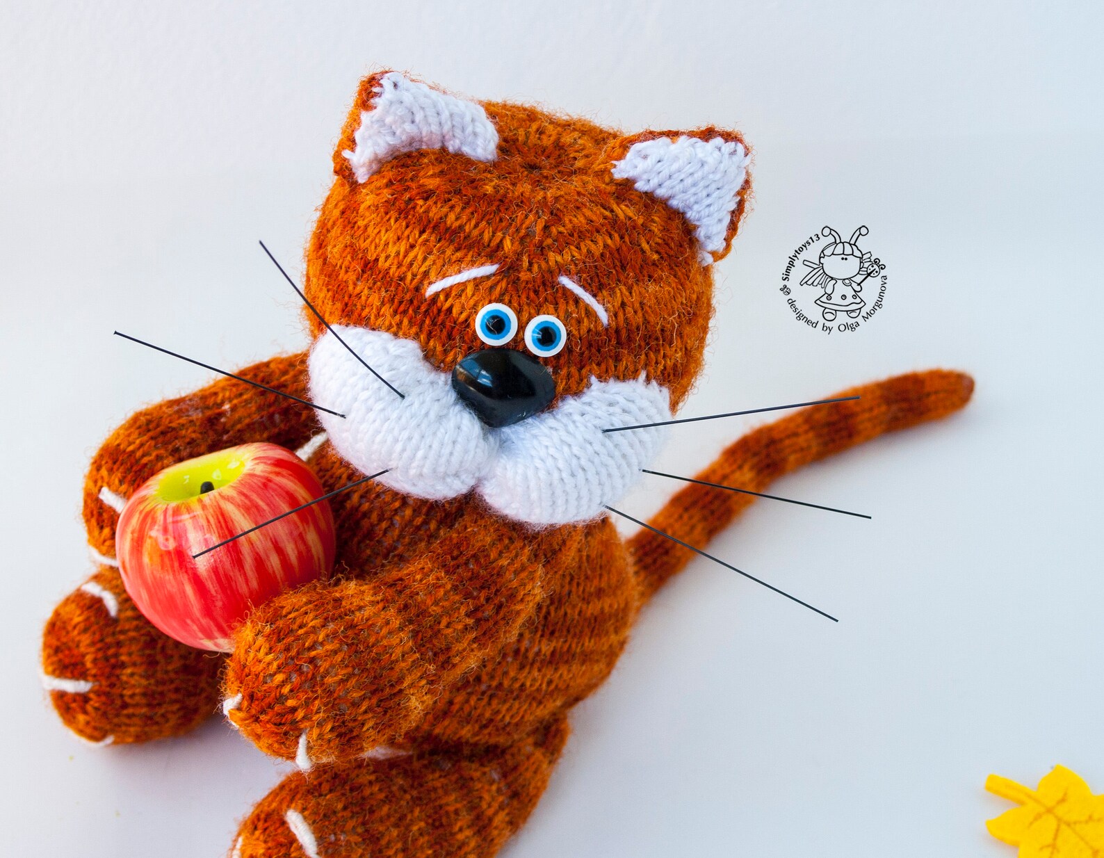 Tiger Cub Knitting Pattern Knitted Round. Amigurumi Tiger. | Etsy