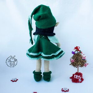 Doll Elf Girl. Elf Pattern. Knitting Pattern. Knitted Round. - Etsy