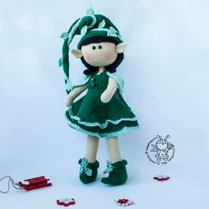 Doll Elf Girl. Elf Pattern. Knitting Pattern. Knitted Round. - Etsy