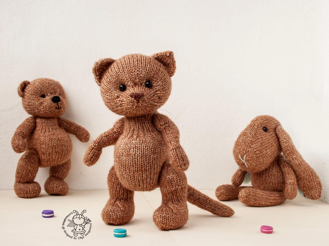 Kitty Milksi Knitting Amigurumi Pattern: Funny Knitted Round Without ...